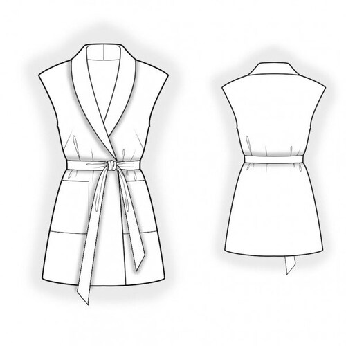 2501 Vest Sewing Pattern PDF Download S-M-L-XL or Free Made - Etsy