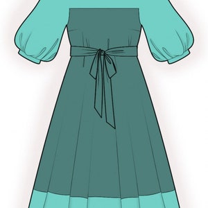 2348 Dress Sewing Pattern PDF S-M-L-XL or Made to Measure - Etsy