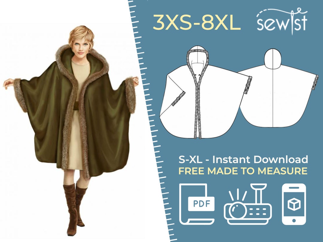 5722 Sewing Pattern PDF S-M-L-XL or Made to Measure Sewing - Etsy