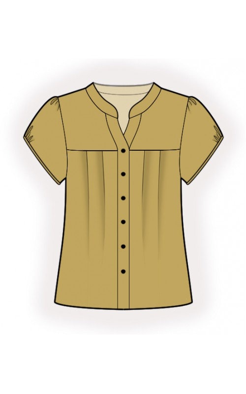 2385 Chiffon Blouse Sewing Pattern PDF S-M-L-XL or Made to - Etsy