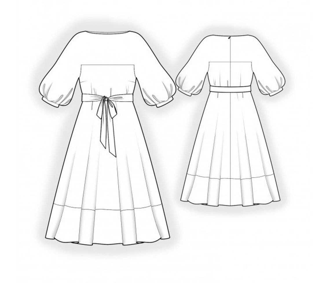 2348 Dress Sewing Pattern PDF S-M-L-XL or Made to Measure - Etsy