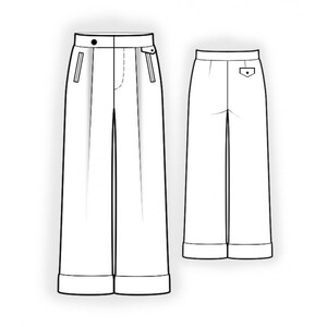 2628 Pants Sewing Pattern PDF - S-M-L-XL or Made to Measure Sewing ...