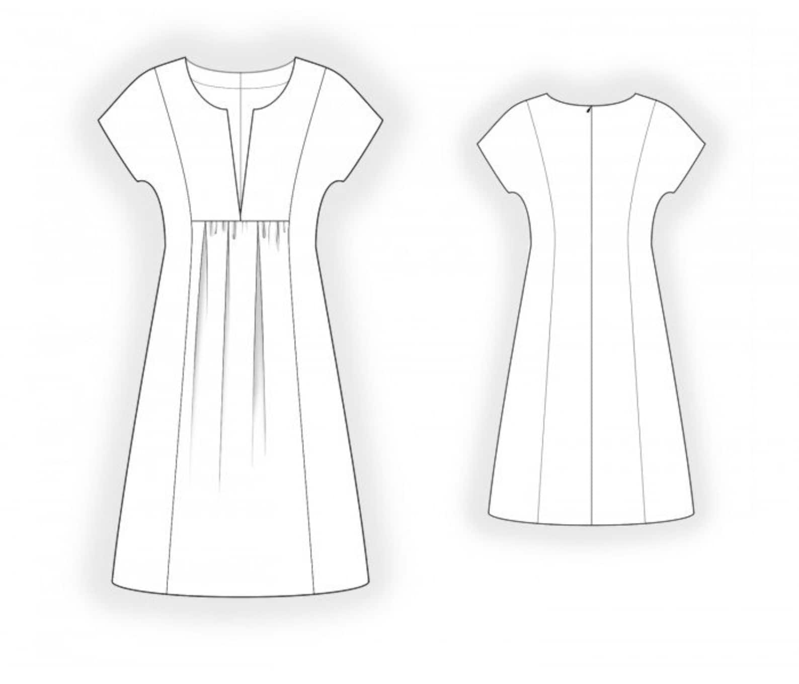 2337 Tunic Top Sewing Pattern PDF - S-M-L-XL or Made to Measure Sewing ...