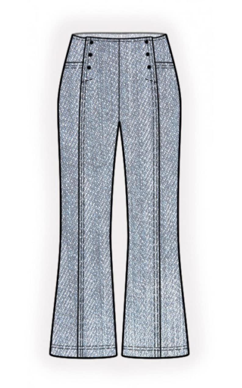2244 Jeans Pants Sewing Pattern PDF - S-M-L-XL or Made to Measure ...