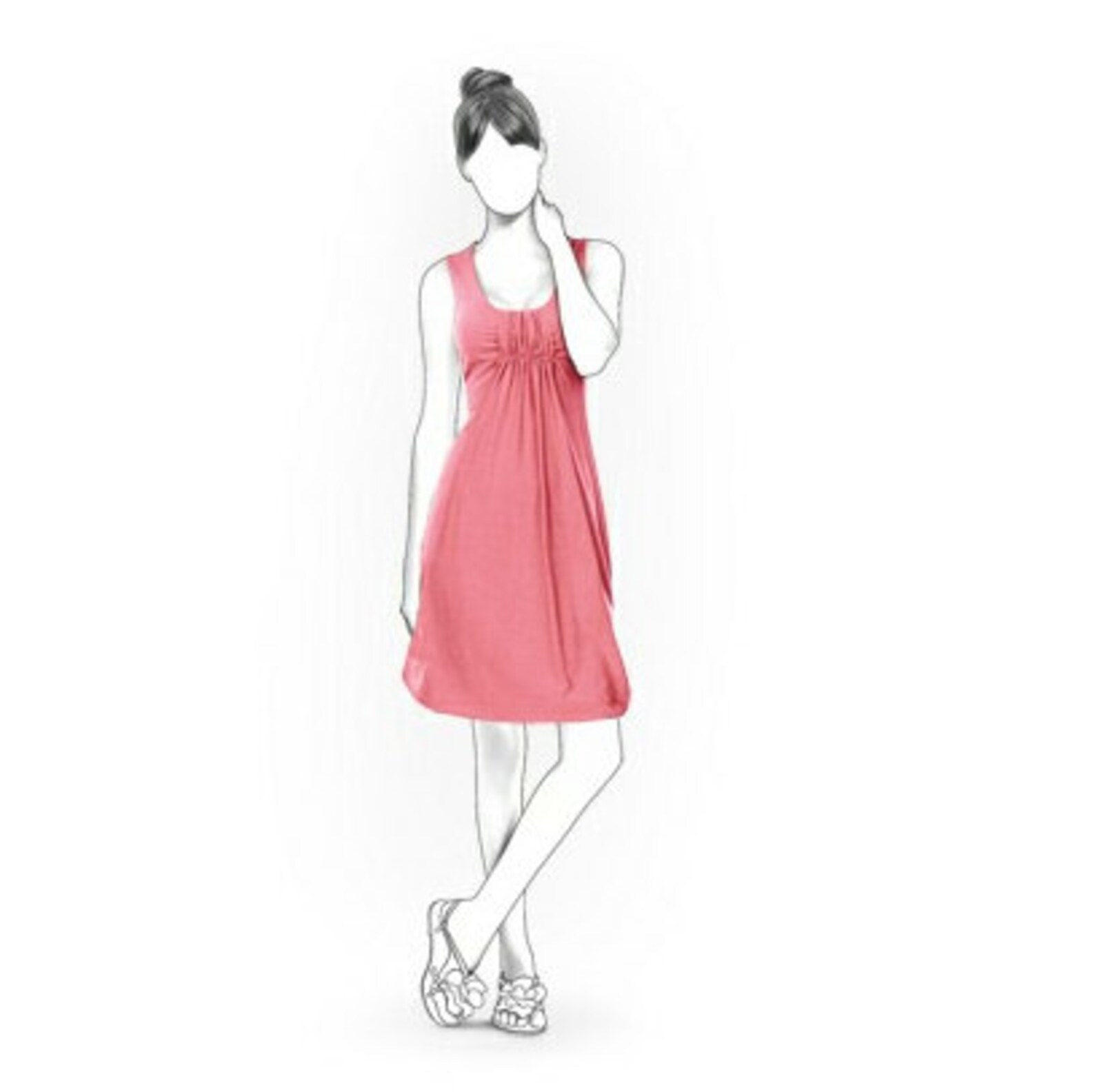 4164 Women's Dress Sewing Pattern PDF - S,M,L,XL / Custom Size ...