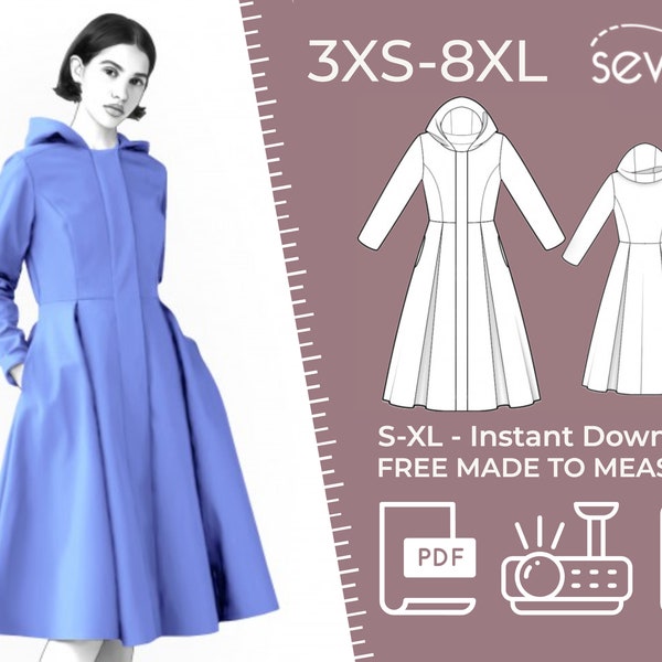 Raincoat Pattern - Etsy