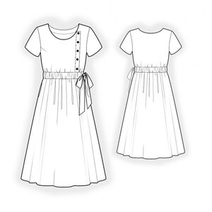2282 Women's Dress Sewing Pattern PDF - S,M,L,XL / Custom Size ...