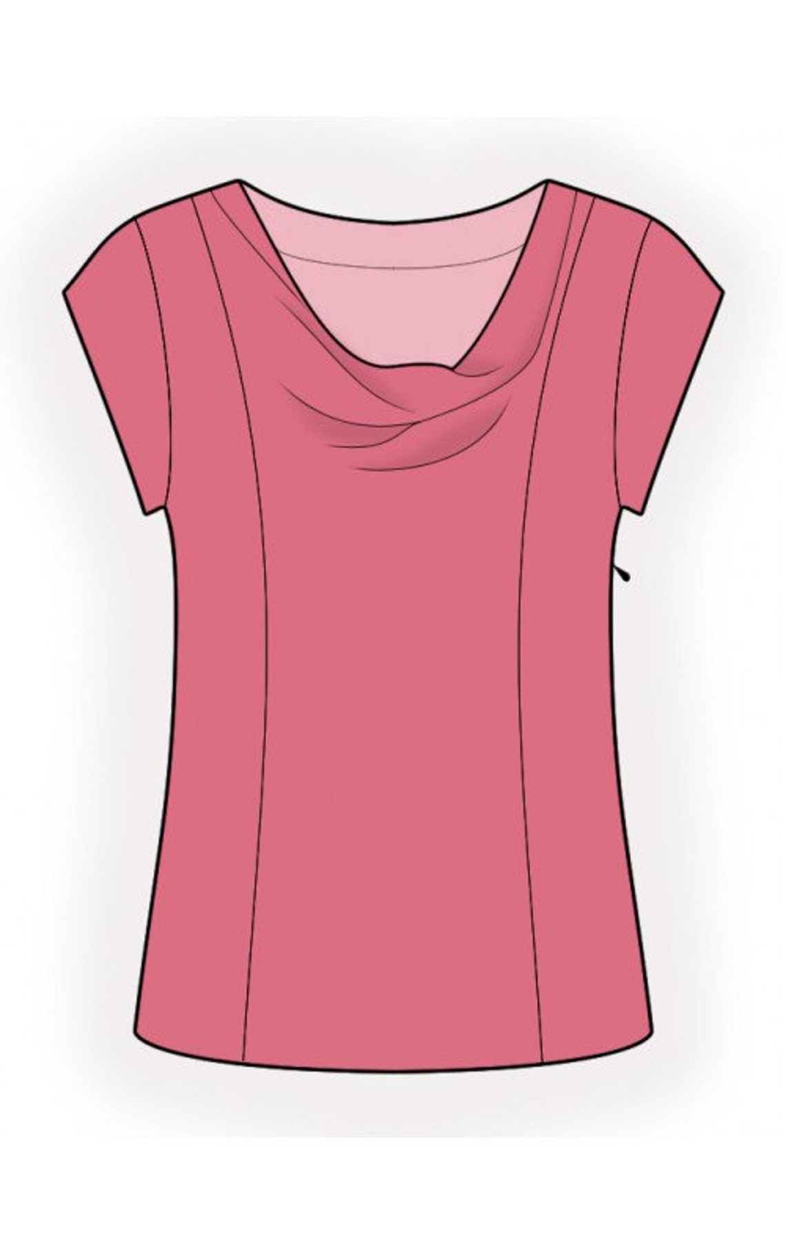 2482 Top Sewing Pattern PDF S-M-L-XL or Made to Measure - Etsy