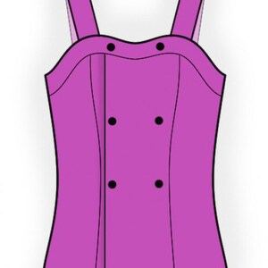 2330 Top Sewing Pattern PDF - S-M-L-XL or Made to Measure Sewing ...