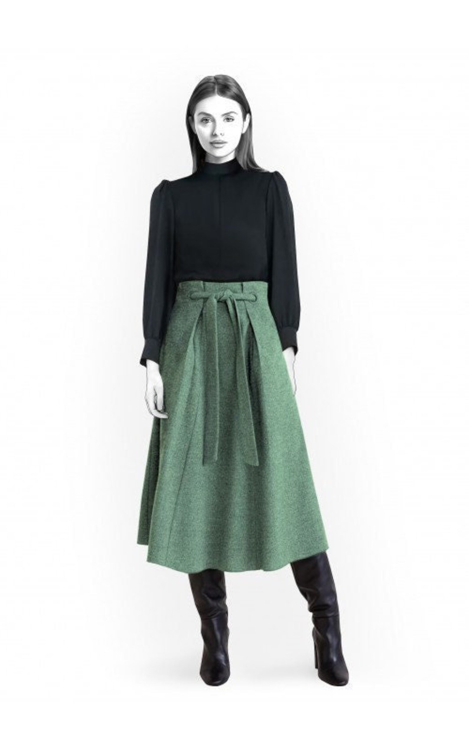 2364 Skirt Sewing Pattern PDF S-M-L-XL or Made to Measure - Etsy