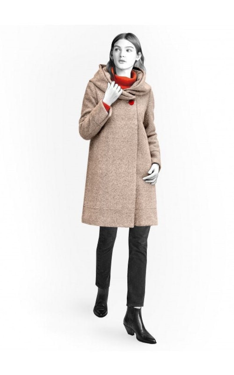 2191 Coat Sewing Pattern PDF S-M-L-XL or Made to Measure | Etsy