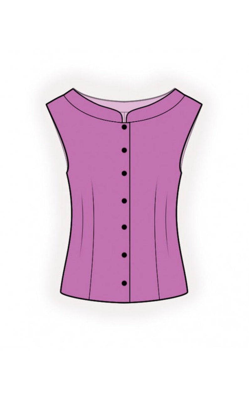 2434 Top Sewing Pattern PDF S-M-L-XL or Made to Measure - Etsy