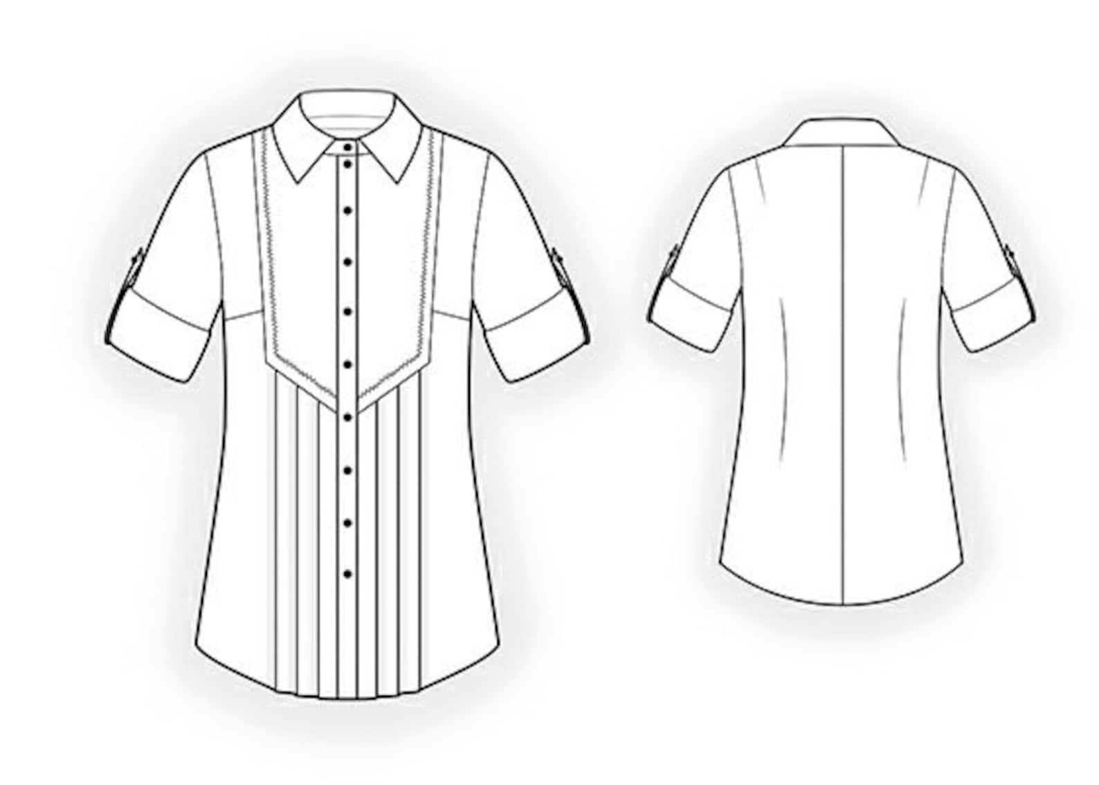 4269 Shirt Sewing Pattern PDF S-M-L-XL or Made to Measure | Etsy