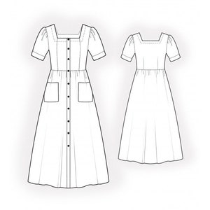 2152 Women's Dress Sewing Pattern PDF - S,M,L,XL / Custom Size ...