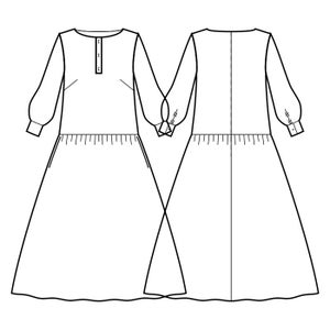 Women's Boho Dress With Pockets Sewing Pattern PDF - 4XS-9XL / Custom ...