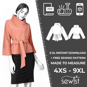 Elemental Coat Printed Sewing Pattern - Etsy Canada