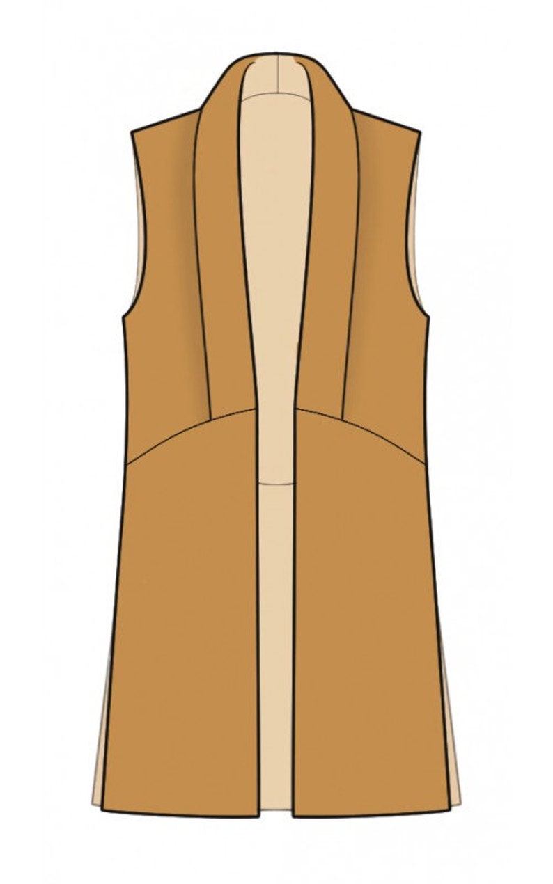 2219 Waistcoat Sewing Pattern PDF Download, S-M-L-XL or Free Made to ...