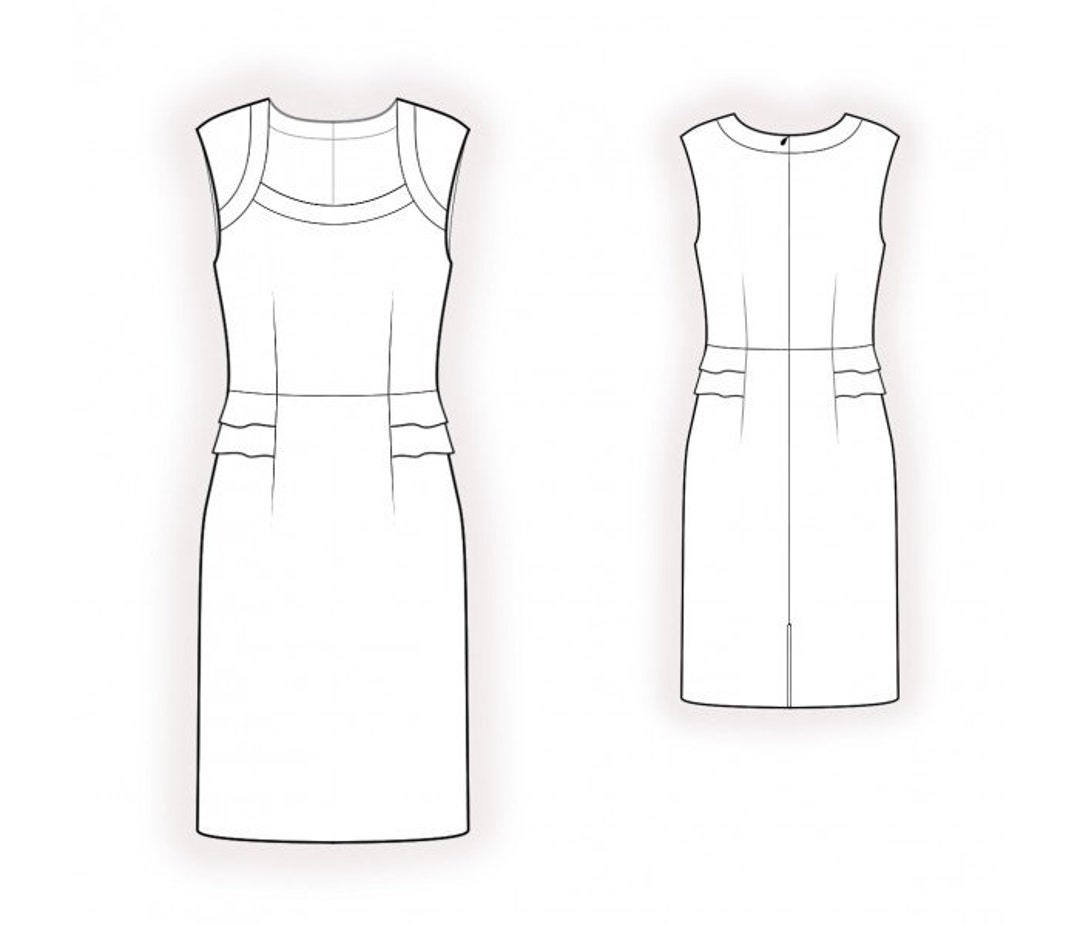 2261 Women's Dress Sewing Pattern PDF SMLXL / Custom - Etsy