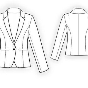 4162 PDF Jacket Sewing Pattern - S-M-L-XL or Made to Measure Sewing ...