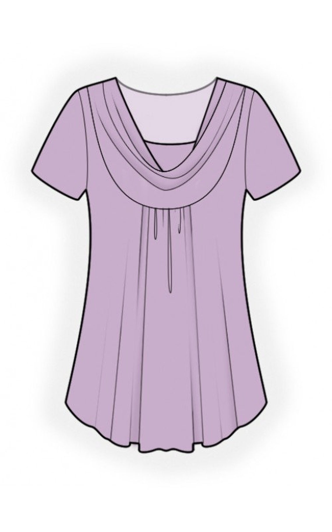 2354 Blouse Top Sewing Pattern PDF S-M-L-XL or Made to - Etsy