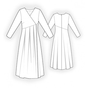 2516 Women's Dress Sewing Pattern PDF - S,M,L,XL / Custom Size ...