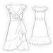 4488 Women's Dress Sewing Pattern PDF S,M,L,XL / Custom Size Wedding ...