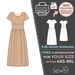 2107 Women's Dress Sewing Pattern PDF S,M,L,XL / Custom Size Wedding ...