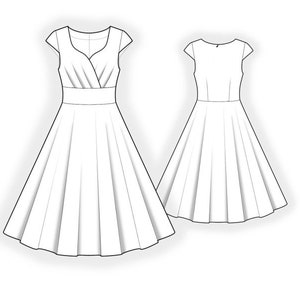2651 Women's Dress Sewing Pattern PDF - S,M,L,XL / Custom Size ...