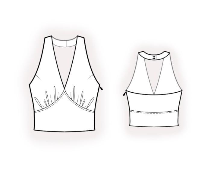 2721 Top Sewing Pattern PDF - S-M-L-XL or Made to Measure Sewing ...