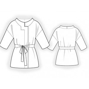 2431 Jacket Sewing Pattern PDF Download, S-M-L-XL or Free Made to ...