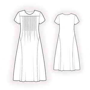 2160 Women's Dress Sewing Pattern PDF - S,M,L,XL / Custom Size ...