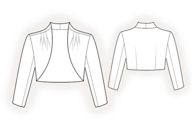 4159 Bolero PDF Sewing Pattern - S-M-L-XL or Made to Measure Sewing ...