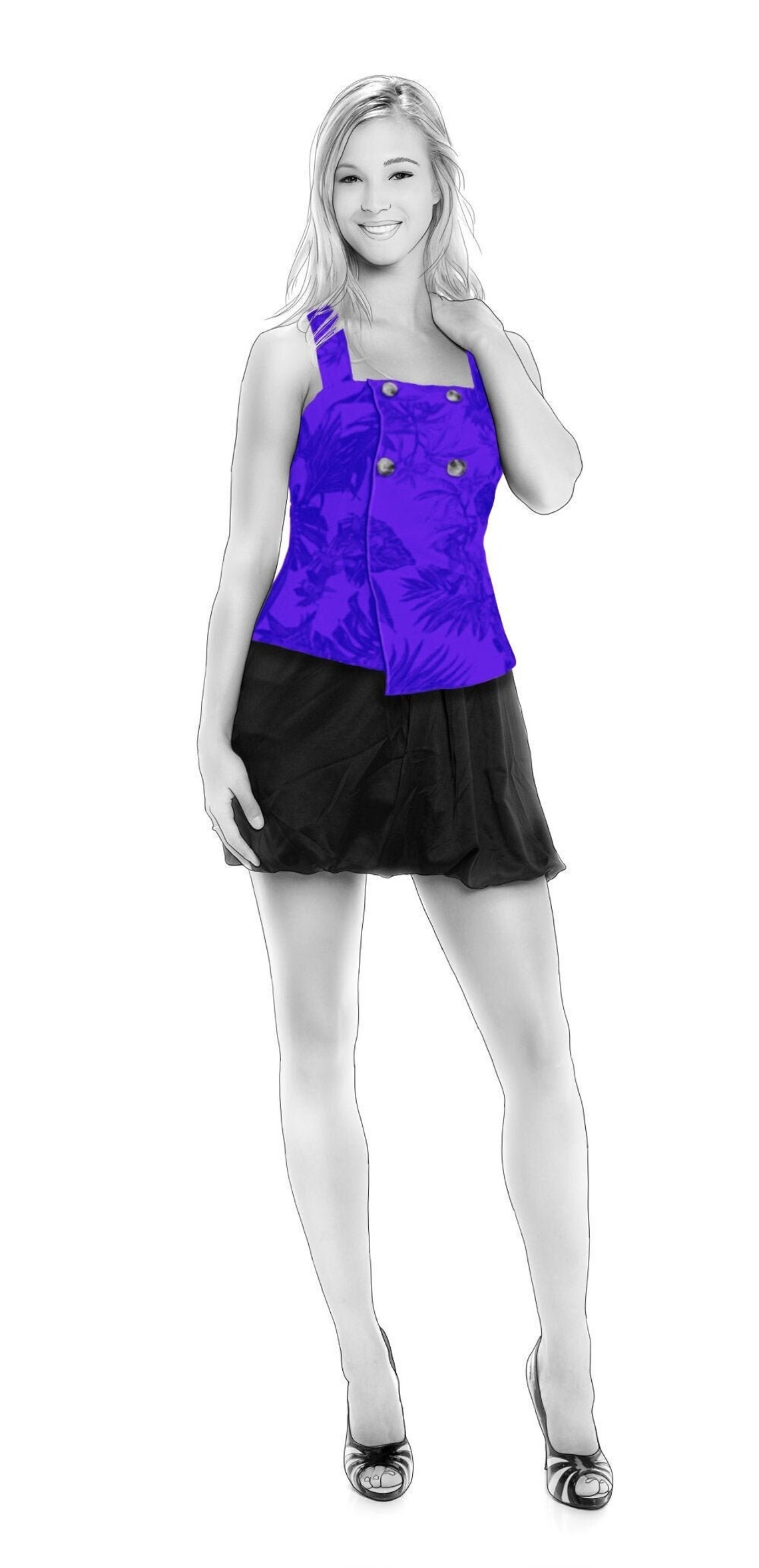 2330 Top Sewing Pattern PDF S-M-L-XL or Made to Measure - Etsy