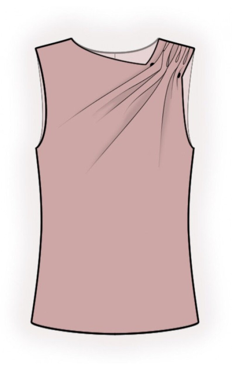 2384 Blouse Sewing Pattern PDF S-M-L-XL or Made to Measure | Etsy