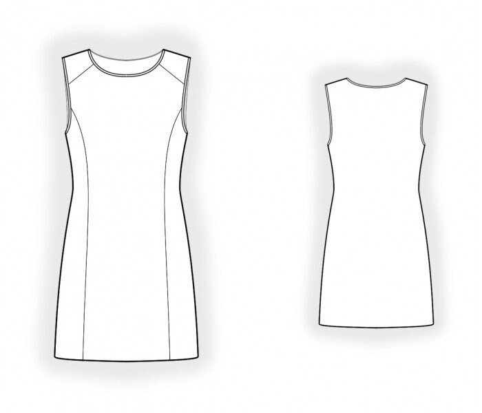 2108 Women's Dress Sewing Pattern PDF - S,M,L,XL / Custom Size ...