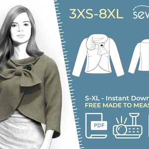 4169 PDF Jacket Sewing Pattern S-M-L-XL or Made to Measure - Etsy
