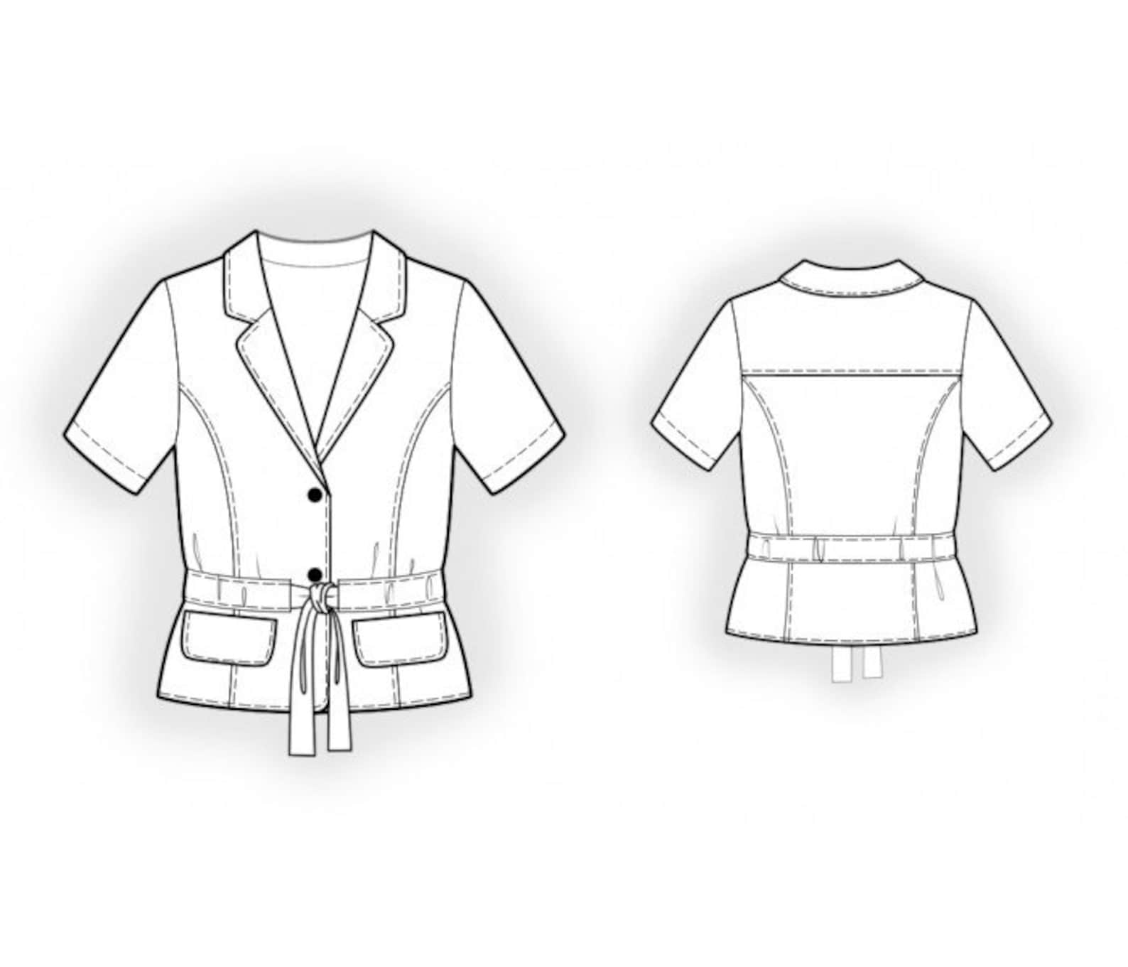 2089 Denim Jacket Sewing Pattern PDF Download S-M-L-XL or | Etsy