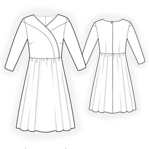 2122 Women's Dress Sewing Pattern PDF - S,M,L,XL / Custom Size ...