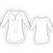 2092 PDF Blouse Sewing Pattern S-M-L-XL or Made to Measure - Etsy