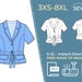 2089 Denim Jacket Sewing Pattern PDF Download S-M-L-XL or - Etsy