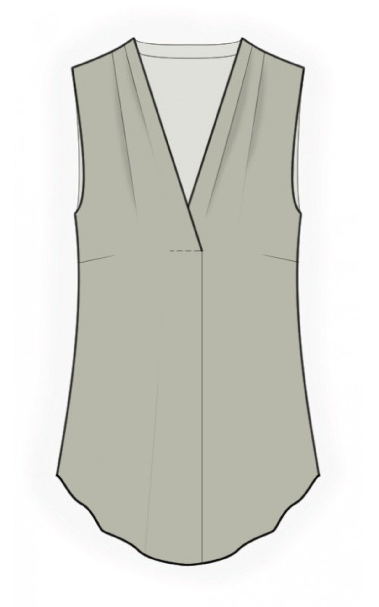 2104 Blouse Top Sewing Pattern PDF S-M-L-XL or Made to - Etsy Canada