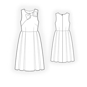 2113 Women's Dress Sewing Pattern PDF - S,M,L,XL / Custom Size ...