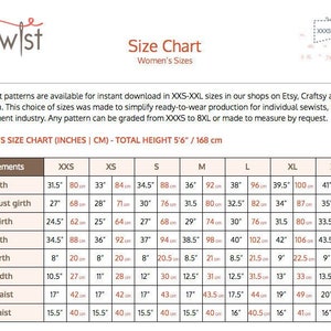4087 Top Sewing Pattern PDF S-M-L-XL or Made to Measure | Etsy