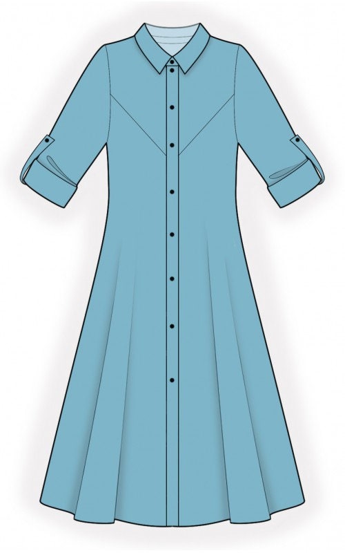 2323 Women's Dress Sewing Pattern PDF - S,M,L,XL / Custom Size ...