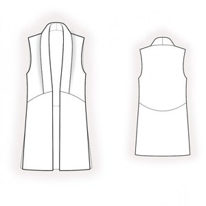 2219 Waistcoat Sewing Pattern PDF Download, S-M-L-XL or Free Made to ...