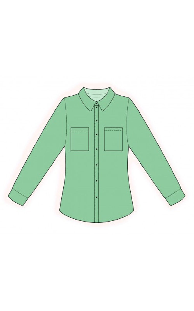 2295 Blouse Sewing Pattern PDF S-M-L-XL or Made to Measure - Etsy