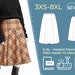 2066 Skirt S-M-L-XL or Made to Measure Sewing Pattern PDF - Etsy