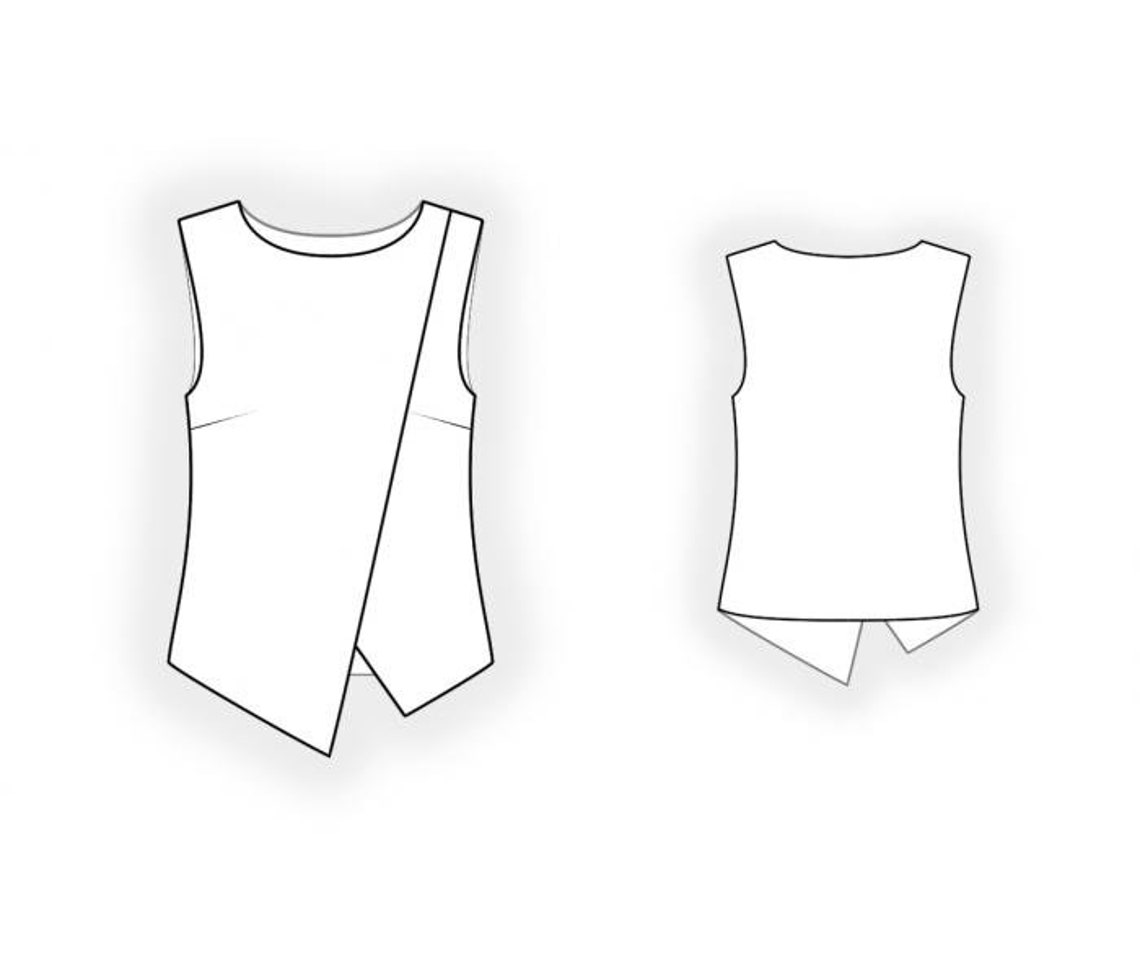 4659 Blusa, Molde de Costura em PDF - Tamanhos P-M-G-GG ou Sob Medida - Download Gratuito para ...