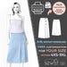 S3018 Skirt - S-M-L-XL or Made to Measure Sewing Pattern PDF Download ...