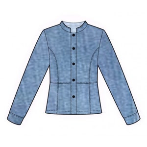 2284 Jacket Sewing Pattern - S-M-L-XL or Made to Measure Sewing Pattern ...